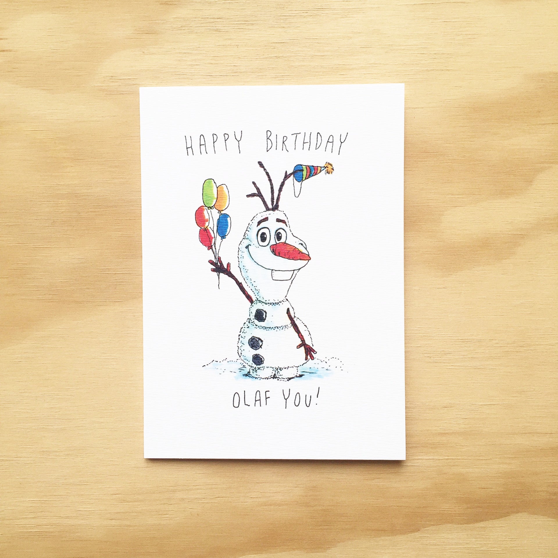 Happy Birthday, Olaf You | wishing card | Celebrations | Hand-Made Card